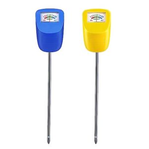 tftek soil moisture meter, plant hygrometer, water monitor tester, for garden, flower pots, lawn，2 pack