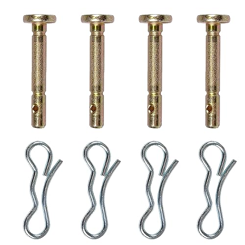 4-Pack 738-04124 Shear Pin and 738-04124 Cotter Pins for MTD Craftsman Cub Cadet Troy-Bilt Snowblowers 938-04124 738-04124A 194208