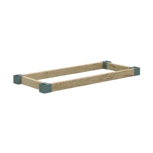 hyloft heavyweight 2 x 4 do-it-yourself single shelf kit, gray