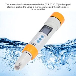 plplaaoo PH Meter, 0.1 High Accuracy,0-14PH Range,Digital PH Tester Pen, Portable Water Quality Tester with Lanyard,Easy to Calibrate Replacement Probe Water PH Tester Fits Household Drinking,Pool