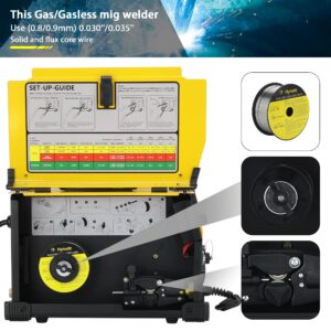 Multi-Function 3 in 1 Tig Stick Spool Mig Welder MTG175 SG- Welding Gloves 16 Inches