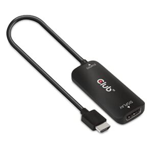 club 3d cac-1335 hdmi 2.1 to displayport 1.4 4k120hz or 8k30hz m/f active adapter