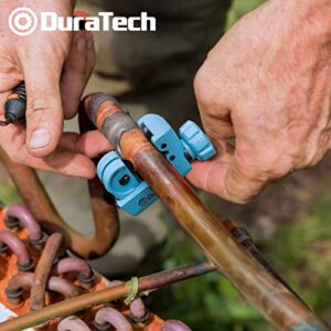 DURATECH Mini Tubing Cutter 1/8"-3/4"(3-19MM), Copper, Aluminum, Brass And Plastic Tubing Compact Cutter, With Replacement Wheel