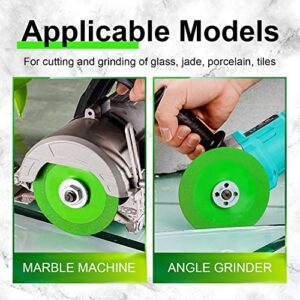 CenVen Glass Cutting Disc, 4 Inch Glass Ceramic Cutting Disc for Angle Grinder, Diamond Ultra-Thin Saw Blade for Smooth Cutting, Grinding of Glass, Jade, Crystal, Wine Bottles, Tile (5)