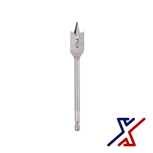 3/4 in. x 6 in. Long Spade Bit/Paddle Bit/Wood Bit (4 Bits) by X1 Tools