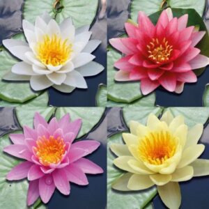 CHUXAY GARDEN Mixed Nymphaeaceae- Water Lilies 10 Seeds Bonsai Multiple Colour Bowl Lotus Seeds Decorative Pond Grows in Just Weeks