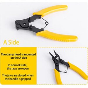 4 in 1 Snap Ring Pliers Set, Dual-purpose Circlip Convertible Snap Ring Plier Set Circlip Sets for Internal and External Snap Plier