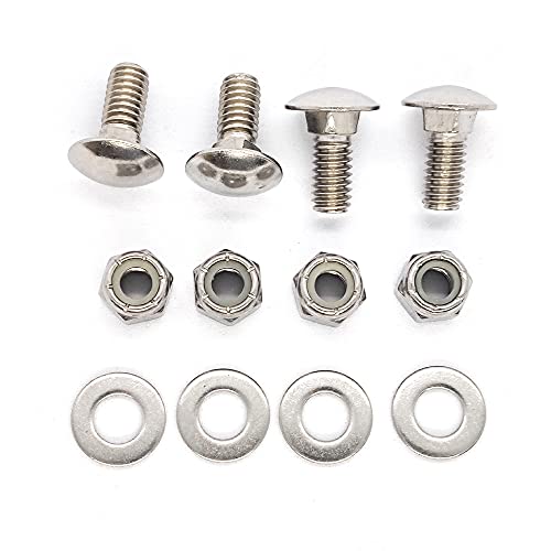 talioy 4pack Skid Slide Shoe Mounting Bolts Kit 710-0451 712-04063 736-0242 Replacement C-ub Cadet MTD Snow Blower 784-5580 (5/16-18) 3/4"