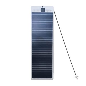 Flexible Solar Panel 20 Watt 12 Volt Monocrystalline Semi-Flexible Solar Panels Bendable Mono Off-Grid Charger for Marine, Boat, RV, Cabin, Van, Car, Camping and Uneven Surfaces