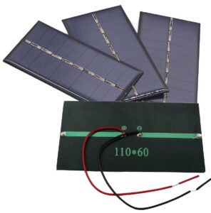 delinx 4pcs 5v 6v 1w mini solar panels for solar power mini solar cells diy electric toy materials photovoltaic cells solar diy system kits 4.3"x2.36"