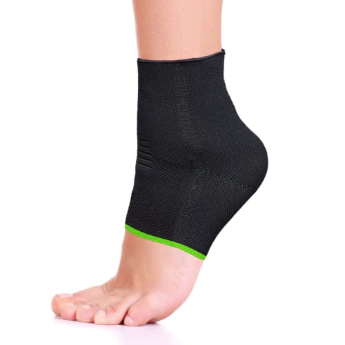 ikido Ankle Brace Compression Sleeve, Ankle Support Socks for Work, Gym, Sports, Plantar Fasciitis Foot Comfort Sleeve (1, Medium)