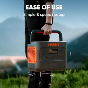 Jackery Explorer 2000 PRO Portable Power Station, 2160Wh Capacity with 3x2200W AC Outlets, Fast Charging, Solar Generator for Home Backup, Emergency, RV Outdoor Camping (Solar Panel Optional)