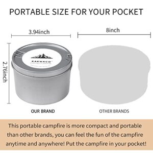 2 Pack Portable Campfire, Portable Fire Pit for Camping, 3-5 Hours of Burn Time Campfire in a Can for Picnics, Cooking and Party, Ideal White Elephant Gifts for Adults