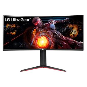 lg ultragear qhd 34-inch curved gaming monitor 34gp63a-b, va with hdr 10 compatibility and amd freesync premium, 160hz, black