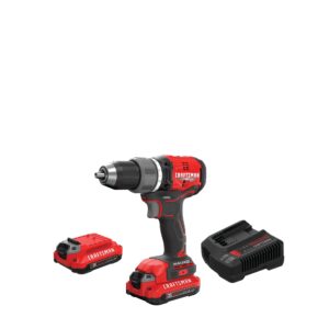 CRAFTSMAN RP+ Cordless Drill/Driver Kit, with 2 Batteries and Charger, Brushless (CMCD713C2)