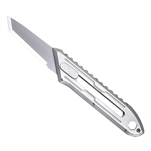 XMANSUN Titanium Utility Knife Garden Grafting Cutter Knife Handmade Knife Edc Knife, Retractable Box Cutter Blade Replaceable