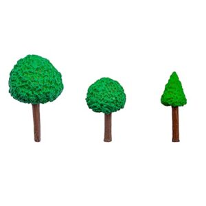 30PCS Model Trees Mixed Miniature Trees Mini Tree Model for Moss Bonsai DIY Crafts Fairy Garden Landscape Decor