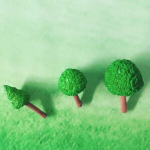 30PCS Model Trees Mixed Miniature Trees Mini Tree Model for Moss Bonsai DIY Crafts Fairy Garden Landscape Decor