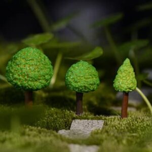 30PCS Model Trees Mixed Miniature Trees Mini Tree Model for Moss Bonsai DIY Crafts Fairy Garden Landscape Decor