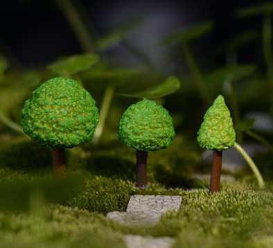 30PCS Model Trees Mixed Miniature Trees Mini Tree Model for Moss Bonsai DIY Crafts Fairy Garden Landscape Decor