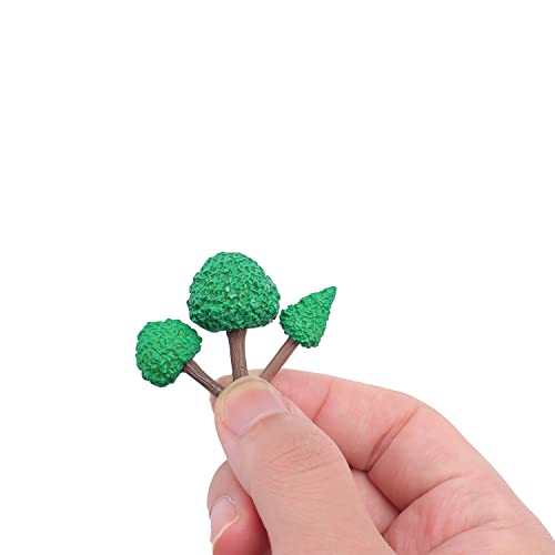 30PCS Model Trees Mixed Miniature Trees Mini Tree Model for Moss Bonsai DIY Crafts Fairy Garden Landscape Decor