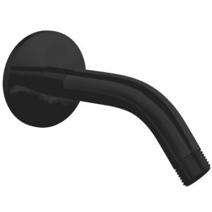 SparkPod 6" Rain Shower Head with 6" Shower Arm with Flange in Midnight Black Matte