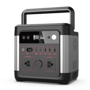 portable power station, g-power 974.4wh solar generator w/ 110v ac outlets 1200w(peak 2400w), pd 100w type-c, led lamp, lifepo4 battery backup power supply for outdoors/rvs/camping/home use