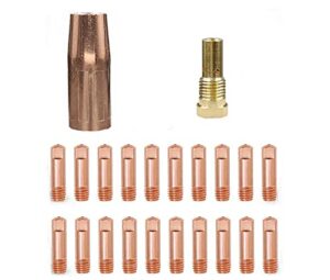 mig welding gun accessory tips/nozzle/tip holder, compatible with chicago electric welder | clarke welder 130en 180en | craftsman mig welder 22-pk (.035" kit -22-pk)