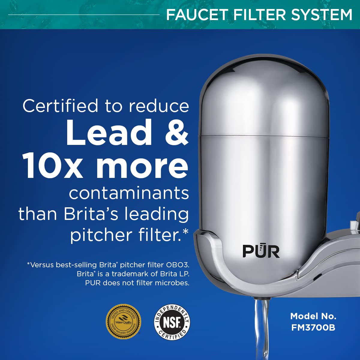 PUR Faucet Mount Replacement Filter 2-Pack (RF33752) and PUR PLUS Faucet Mount Water Filtration System (FM3700B)