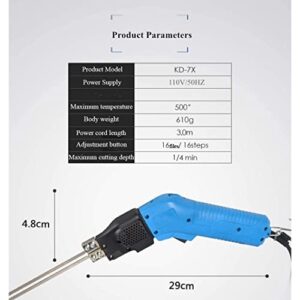 110V Electric Foam Cutter Knife Sponge Peral Foam Cutting Tool Groove Slotting Air-cooling Hot Heat Cutter Kit Blades (Air-cooled cutter)