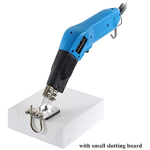 110V Electric Foam Cutter Knife Sponge Peral Foam Cutting Tool Groove Slotting Air-cooling Hot Heat Cutter Kit Blades (Air-cooled cutter)