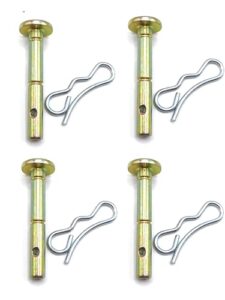 4 pk 738-04124 shear pins and 714-04040 cotter pins for mtd craftsman cub cadet troy bilt snow throwers shear pin kit 738-04124a shear pins