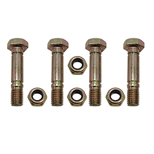 4PK Shear Bolt and Nut Fits MTD Cub Cadet Troy-Bilt 710-0890 710-0890A 910-0890A Snow Thrower