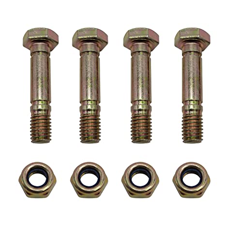 4PK Shear Bolt and Nut Fits MTD Cub Cadet Troy-Bilt 710-0890 710-0890A 910-0890A Snow Thrower