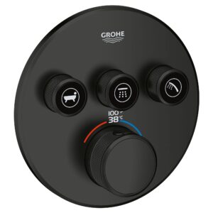 grohe 291382430 grohtherm valve trim, matte black