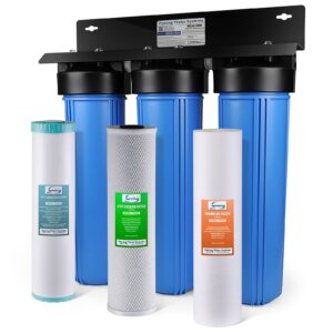 iSpring Whole House Water Filter System + Spin Down Sediment Water Filter