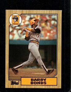 1987 topps #320 barry bonds exmt (rc) pirates