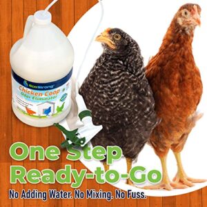 Eco Strong Chicken Coop Cleaner and Odor Eliminator, All Natural Deodorizer - Ready to Use - 128 oz w Sprayer