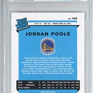 Graded 2019-20 Panini Donruss Optic Jordan Poole #169 Rookie RC Basketball Card PSA 10 Gem Mint