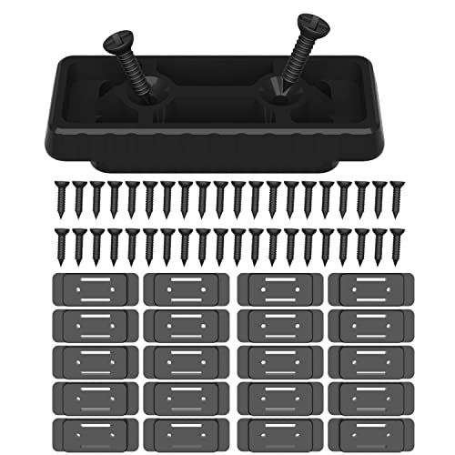 NyVoozy 20pcs-Feet Mounting System, Mounting Feet for Milwaukee Packout, Mounting Feet for Milwaukee Packout System (Black)