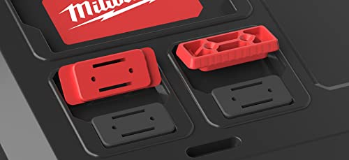 NyVoozy 20pcs-Feet Mounting System, Mounting Feet for Milwaukee Packout, Mounting Feet for Milwaukee Packout System (Black)