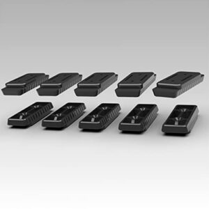 NyVoozy 20pcs-Feet Mounting System, Mounting Feet for Milwaukee Packout, Mounting Feet for Milwaukee Packout System (Black)