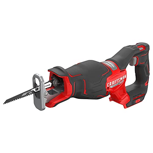 CRAFTSMAN V20 RP Cordless Reciprocating Saw, 3,200 RPM, 8 inch, Bare Tool Only (CMCS351B)