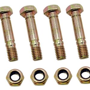 710-0890 Shear Pins and Nuts Fits MTD Cub Cadet Troy-Bilt 710-0890 710-0890A 910-0890A 4 Pack