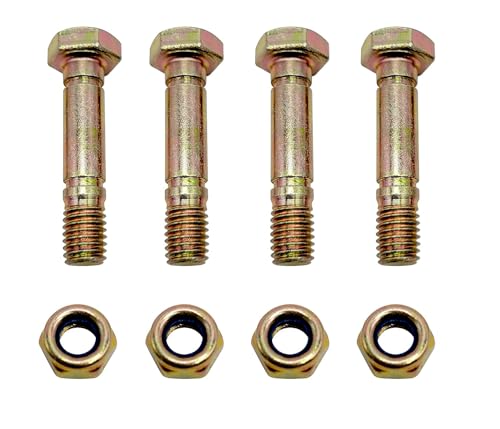 710-0890 Shear Pins and Nuts Fits MTD Cub Cadet Troy-Bilt 710-0890 710-0890A 910-0890A 4 Pack