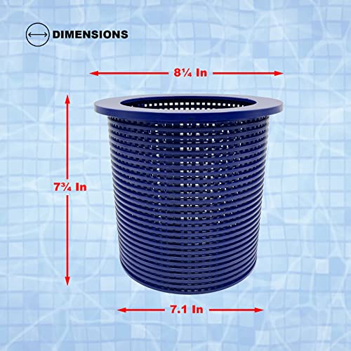 Poolzilla 2 Pack Premium Skimmer Basket, Replacement for Pentair 38013A fo Floating Weir, Admiral Skimmer, Aladdin B-37, 850001–S-10, Made of Durable ABS Plastic