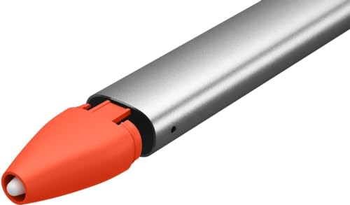 Logitech Crayon Digital Pencil for All Apple iPad Pros (2018 Or Later) - Orange (Renewed)