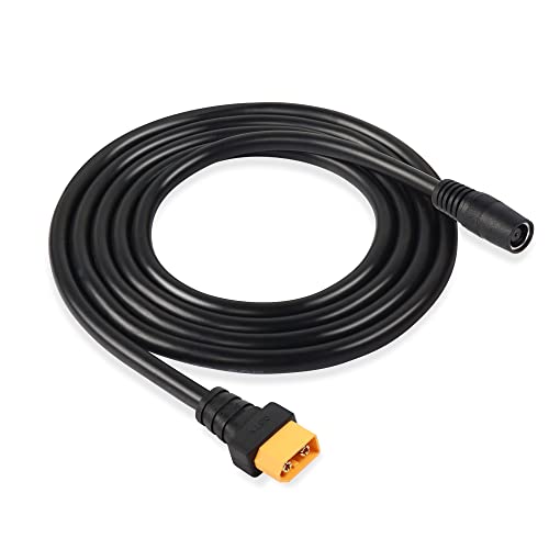 GINTOOYUN DC 8mm to XT60 Power Cable, 5Ft DC7909 7.9mm x 5.5mm Female to XT-60 Male Adapter Cord for for Solar Panels Portable Power Station 14AWG 1.5m