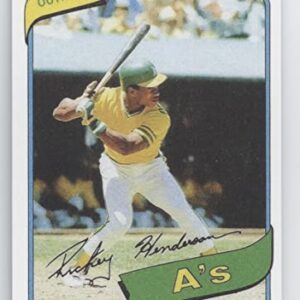 RICKEY HENDERSON 1980 Topps #482 Rookie RC REPRINT - Baseball Card