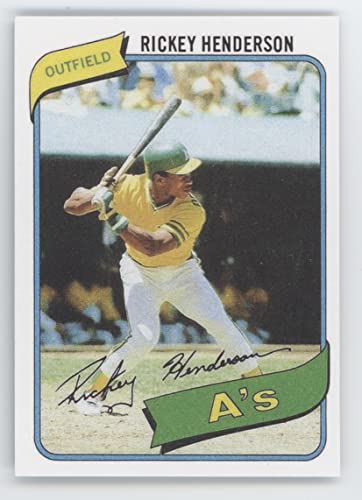 RICKEY HENDERSON 1980 Topps #482 Rookie RC REPRINT - Baseball Card